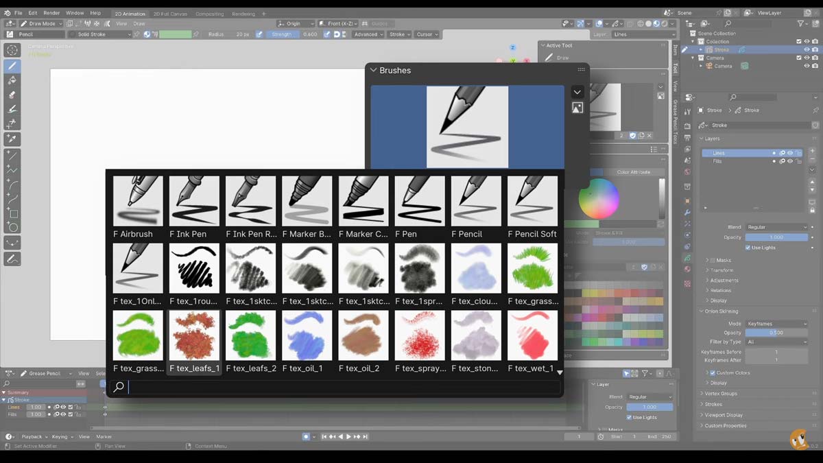 Review of course “DRAW! An Introduction to Blender's Grease Pencil"