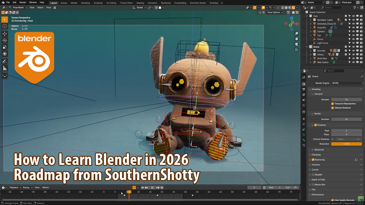 How to Learn Blender in 2026 — Roadmap from SouthernShotty - 3D Blendered
